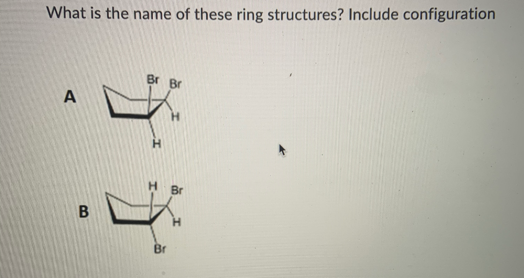 Solved What is the name of these ring structures? Include | Chegg.com