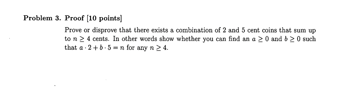 Solved Problem 3. Proof (10 points) Prove or disprove that | Chegg.com