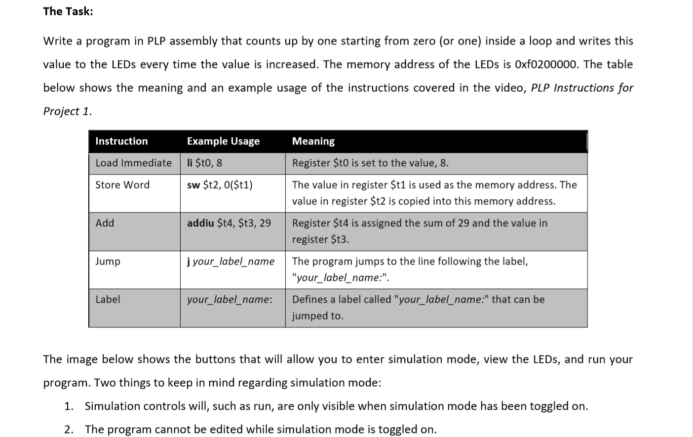 CSE 230 Project 1: LED Counter Learning Objectives: | Chegg.com