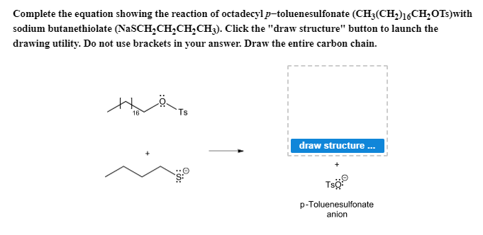 Solved Complete the equation showing the reaction of | Chegg.com