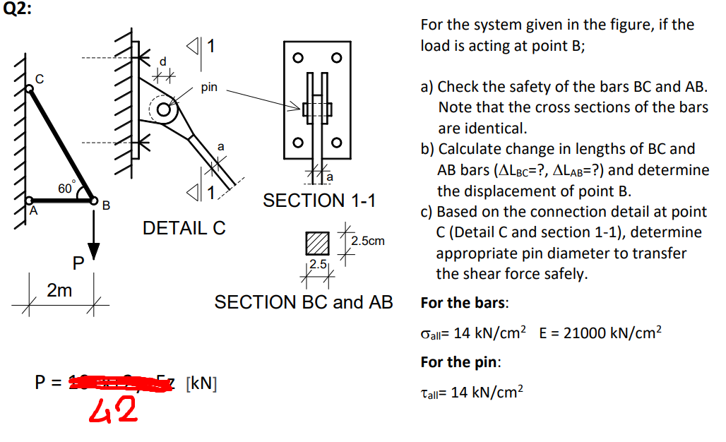 Solved Q2: For the system given in the figure, if the load | Chegg.com