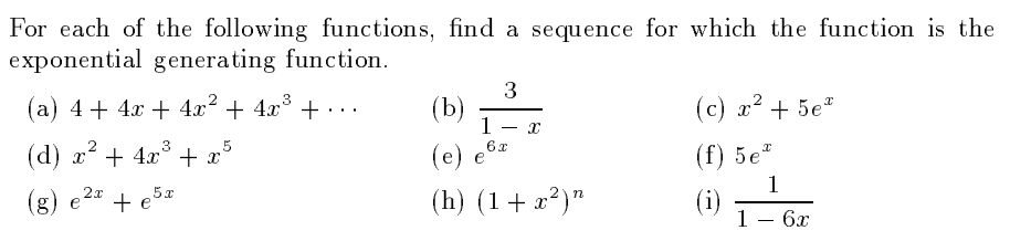 Solved 2 For each of the following functions, find a | Chegg.com