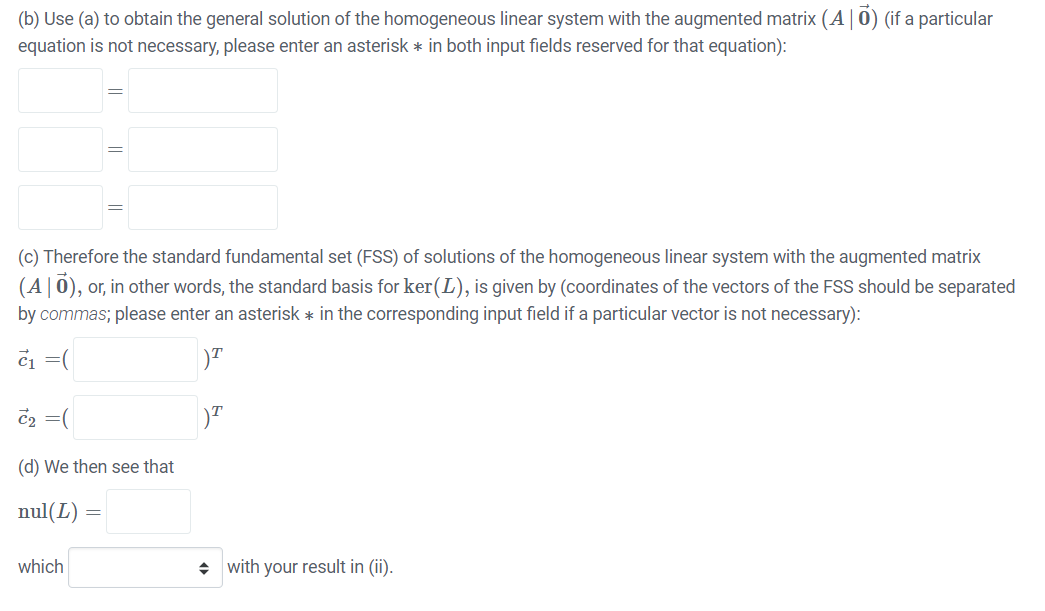 Solved (Linear Maps). Consider the linear map | Chegg.com