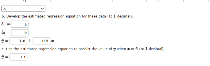 Solved Given are five observations for two variables, 1 and | Chegg.com