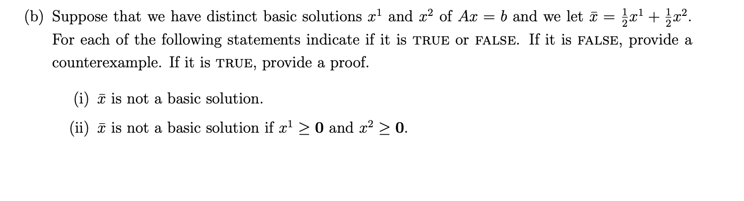 Solved ask expert(b) ﻿Suppose that we have distinct basic | Chegg.com