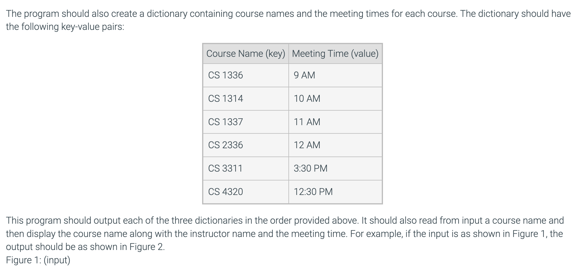 Solved Write a program that creates a dictionary containing | Chegg.com