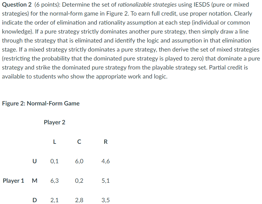 Solved Question 2 (6 points): Determine the set of | Chegg.com