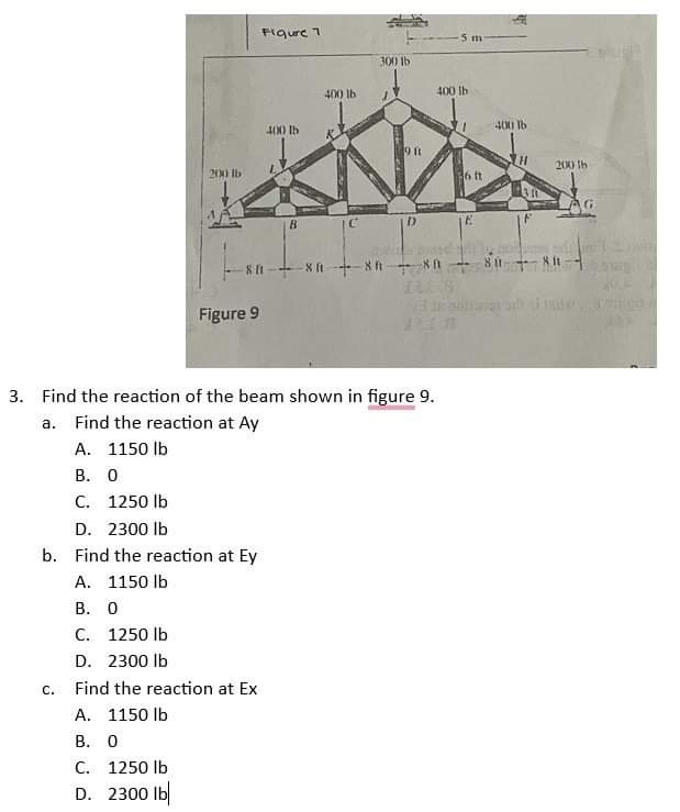 Solved Figure 9Find the reaction of the beam shown in figure | Chegg.com
