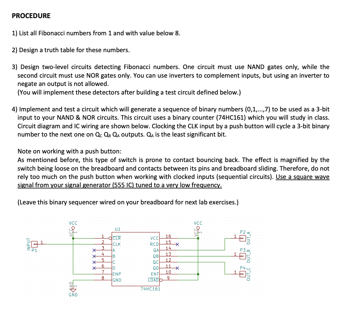 PROCEDURE 1) List all Fibonacci numbers from 1 and | Chegg.com