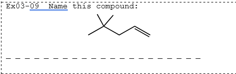 Solved Ex03-09 Name this compound: x | Chegg.com