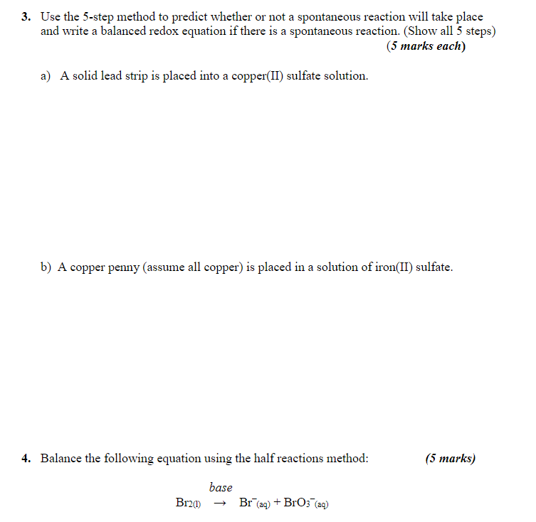 Solved 3. Use the 5-step method to predict whether or not a | Chegg.com