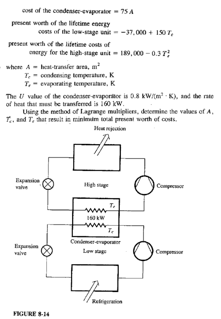 Solved In a cascade refrigeration system shown in Fig. 8-14 | Chegg.com