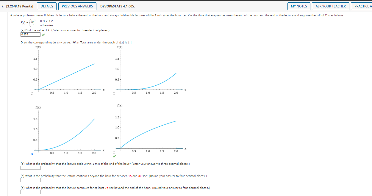 Solved 7. [3.26/8.18 Points] DETAILS PREVIOUS ANSWERS | Chegg.com