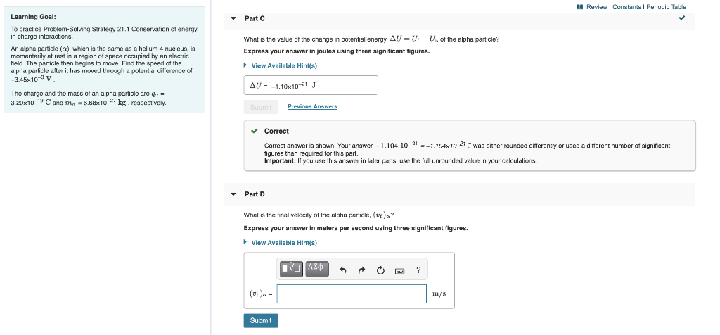 Solved M Review Constants Periodic Table Part Escupied by | Chegg.com