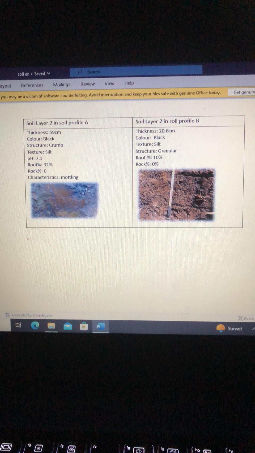 Solved Compare the following soil layer in each soil profile | Chegg.com