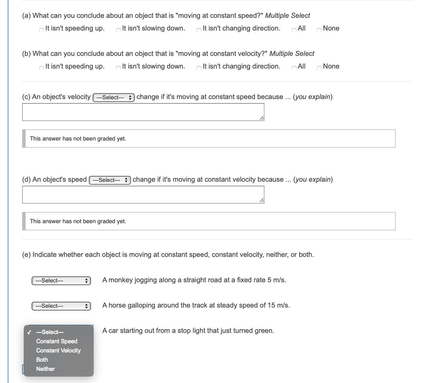 Solved (a) What can you conclude about an object that is | Chegg.com