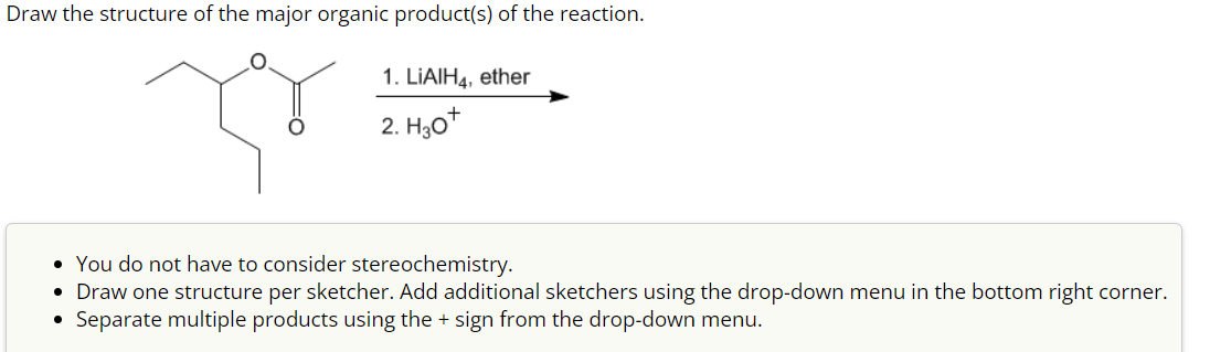 Solved Draw the structure of the major organic product(s) of | Chegg.com