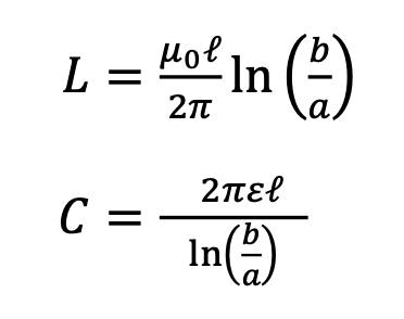 Solved The inductance and capacitance of a concentric | Chegg.com