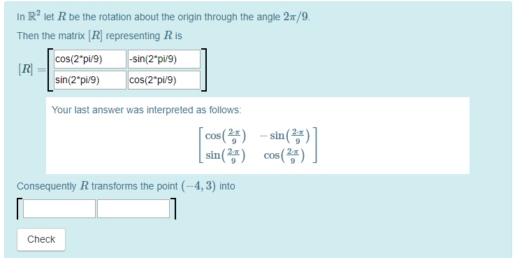 Solved In R2 let R be the rotation about the origin through | Chegg.com