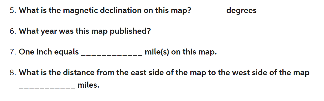 Solved 5. What is the magnetic declination on this map? | Chegg.com