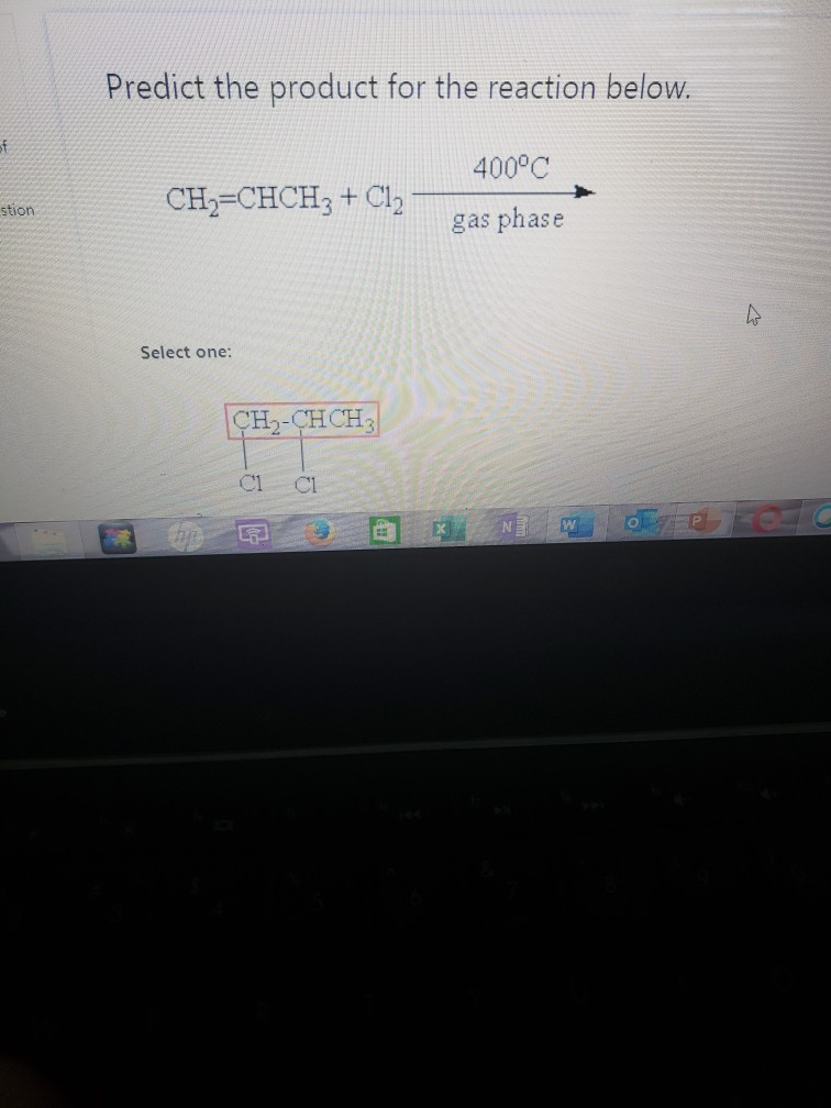 Solved Predict the product for the reaction below. CH2=CHCH3 | Chegg.com
