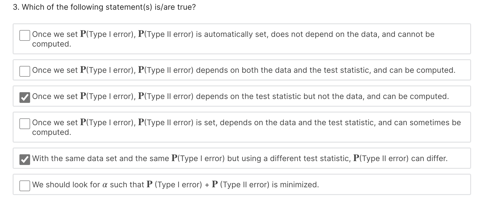 Solved 3 Which Of The Following Statements Isare True 
