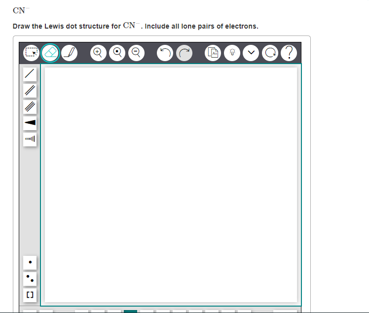 Solved CN Draw the Lewis dot structure for CN Include all | Chegg.com