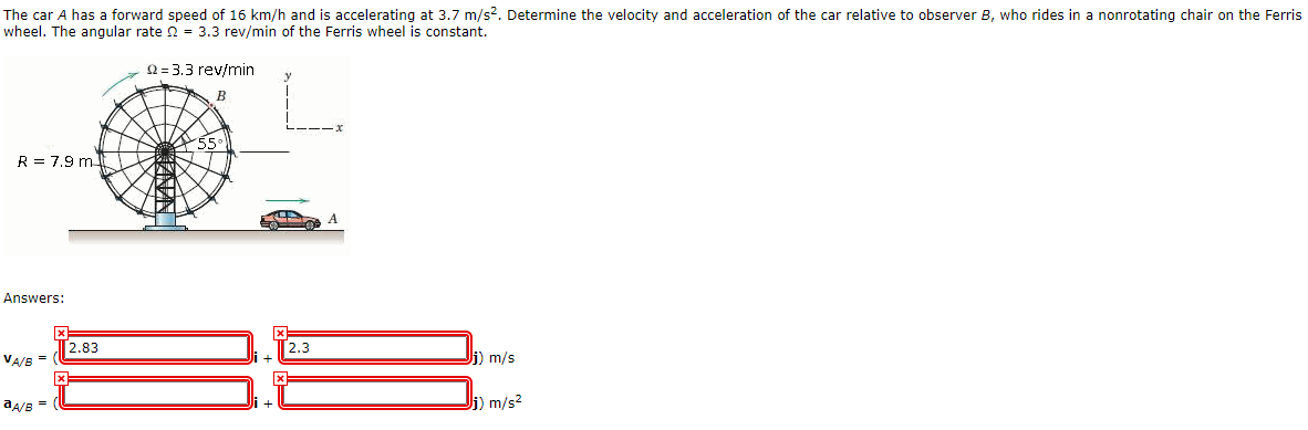 Solved The car A has a forward speed of 16 km/h and is | Chegg.com
