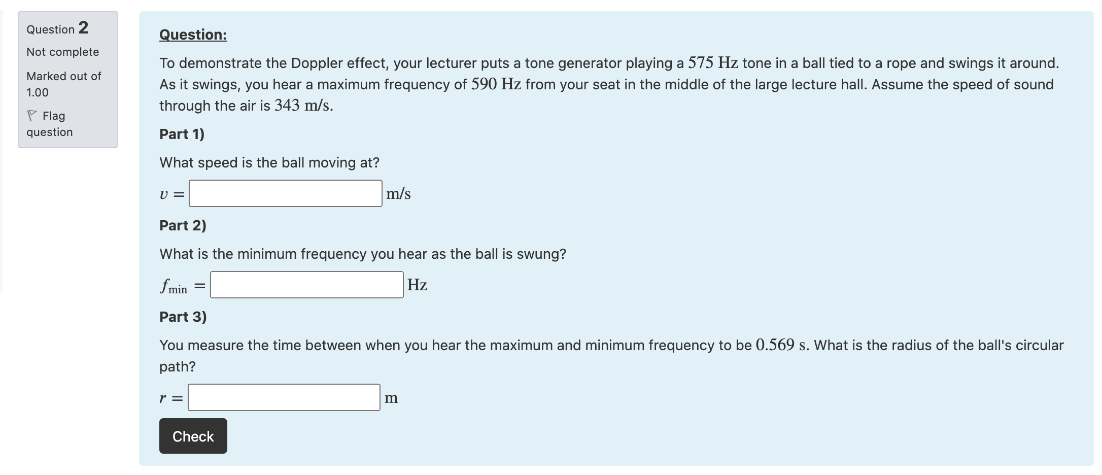 Solved Question 2 Question: Not complete Marked out of 1.00 | Chegg.com