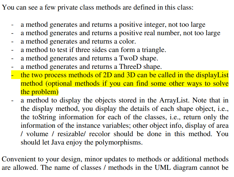 Solved A quick look to the overall UML diagram: - Three | Chegg.com