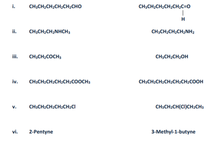 Solved Classify the following pairs of structures (a) | Chegg.com