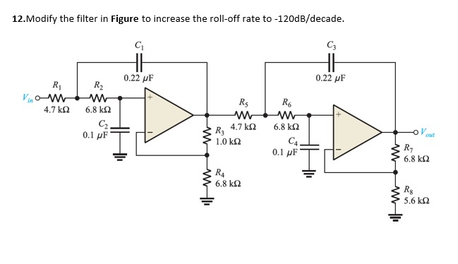 Solved this is more info Is the four-pole filter in Figure | Chegg.com