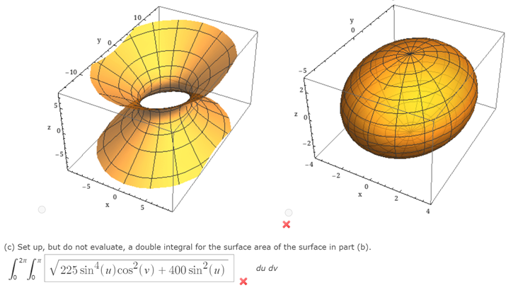 Solved (a) Determine the surface defined by the parametric | Chegg.com