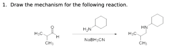 Solved 1. Draw the mechanism for the following reaction. H2N | Chegg.com