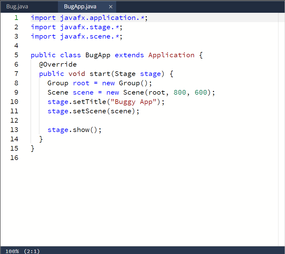 Lab 17: A "buggy" application - Part I (graphical | Chegg.com