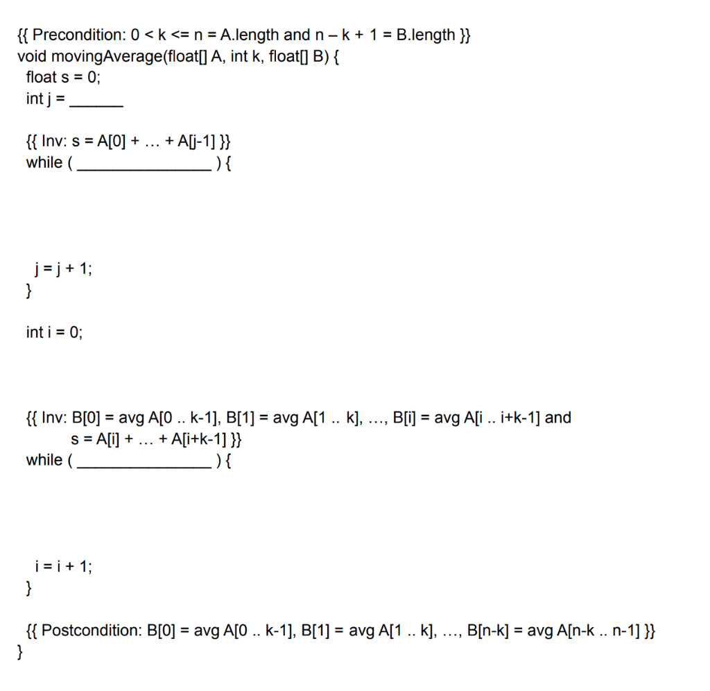 Solved 3 - Fill in the missing parts of the implementation | Chegg.com