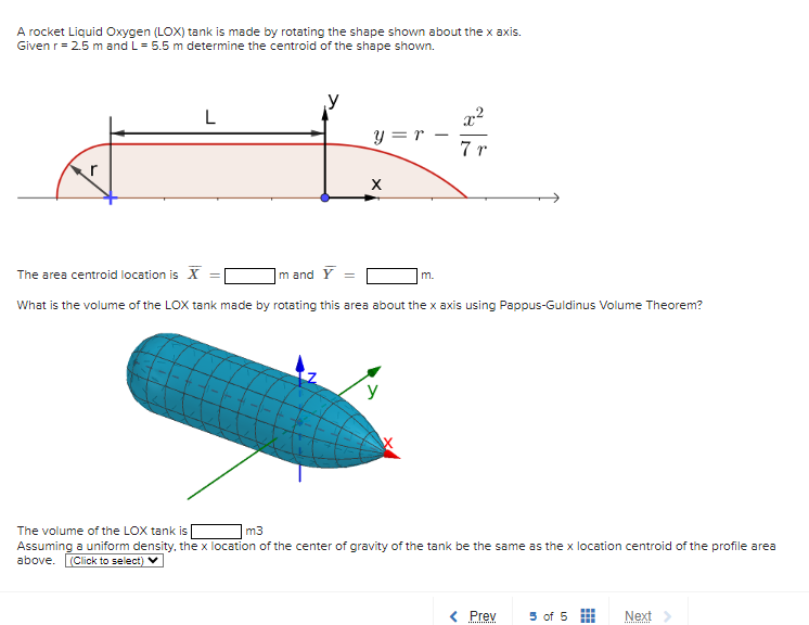 Solved A rocket Liquid Oxygen ( LOX) tank is made by | Chegg.com