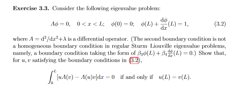 Solved Exercise 3.3. Consider the following eigenvalue | Chegg.com