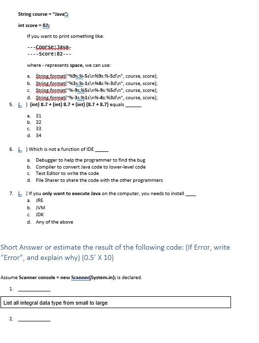 Solved True and False (T/F)(0.5′×6) 1. E)(3.1∗10−10)/2 | Chegg.com