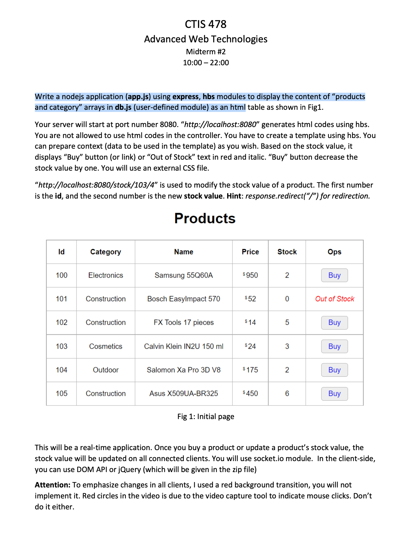 Solved const products = [ { id: 100, category: 1, name : | Chegg.com