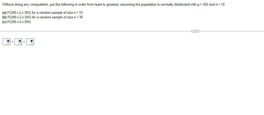 Solved Without doing any computation, put the following in | Chegg.com