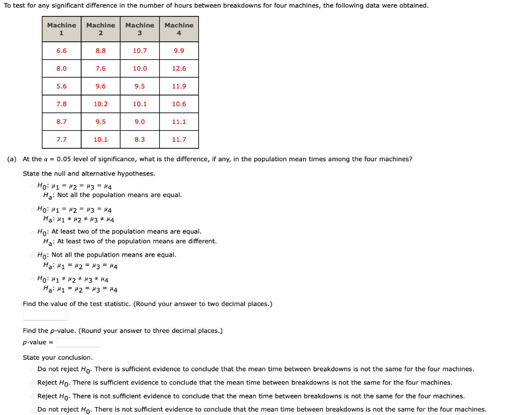 Solved To test for any significant difference in the number | Chegg.com