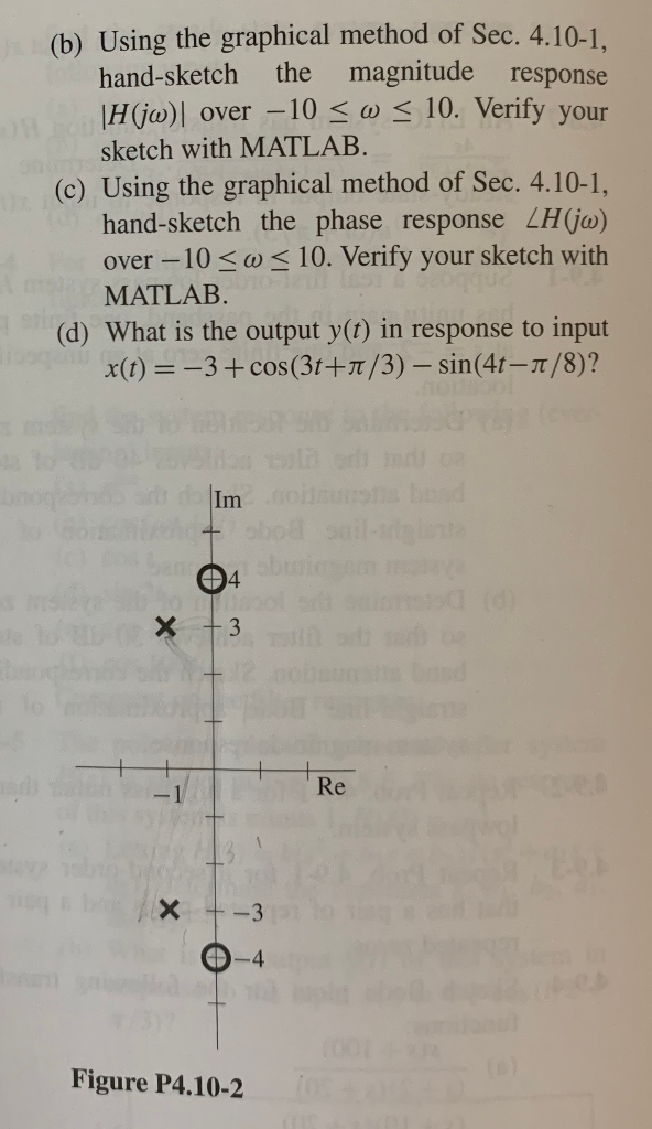 Solved The pole-zero plot of a second-order system H(s) is | Chegg.com