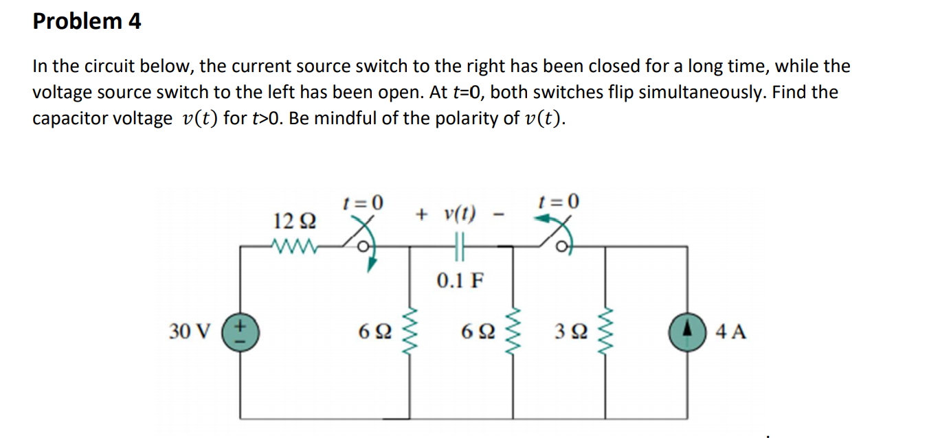 Solved Problem 4 In the circuit below, the current source | Chegg.com