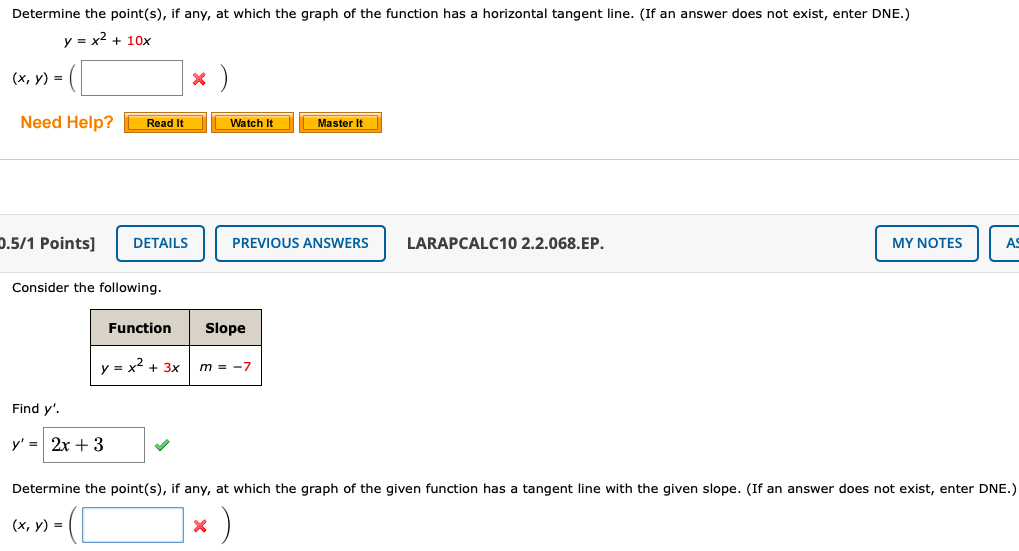 Solved Determine The Point s If Any At Which The Graph Of Chegg