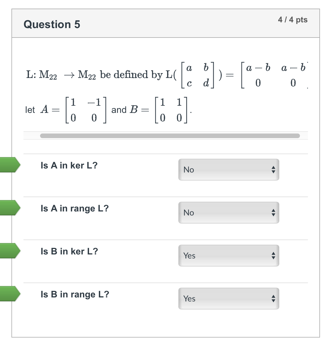 Solved Linear Algebra) Correct answered are already there | Chegg.com