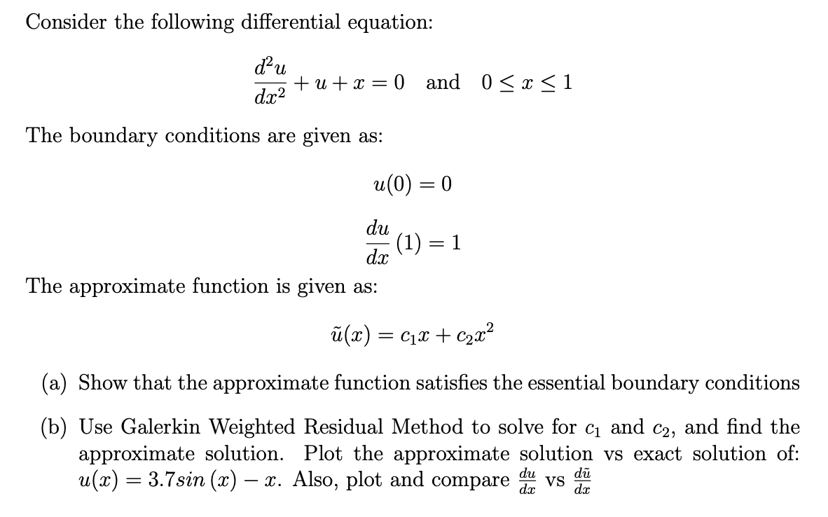 Solved Consider the following differential | Chegg.com