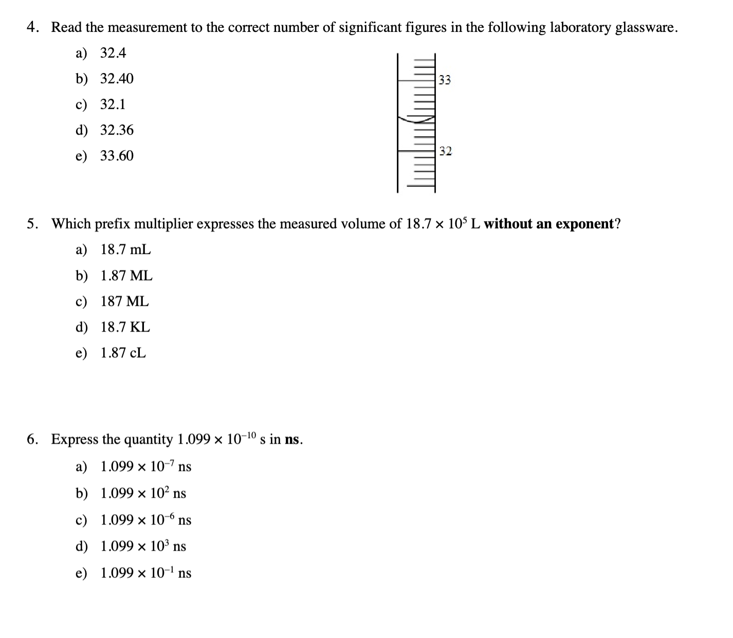 Solved Read the measurement to the correct number of | Chegg.com