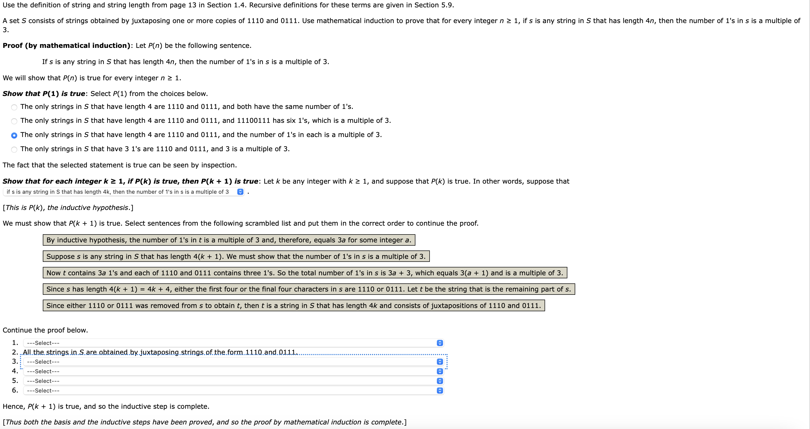 Solved Use the definition of string and string length from | Chegg.com