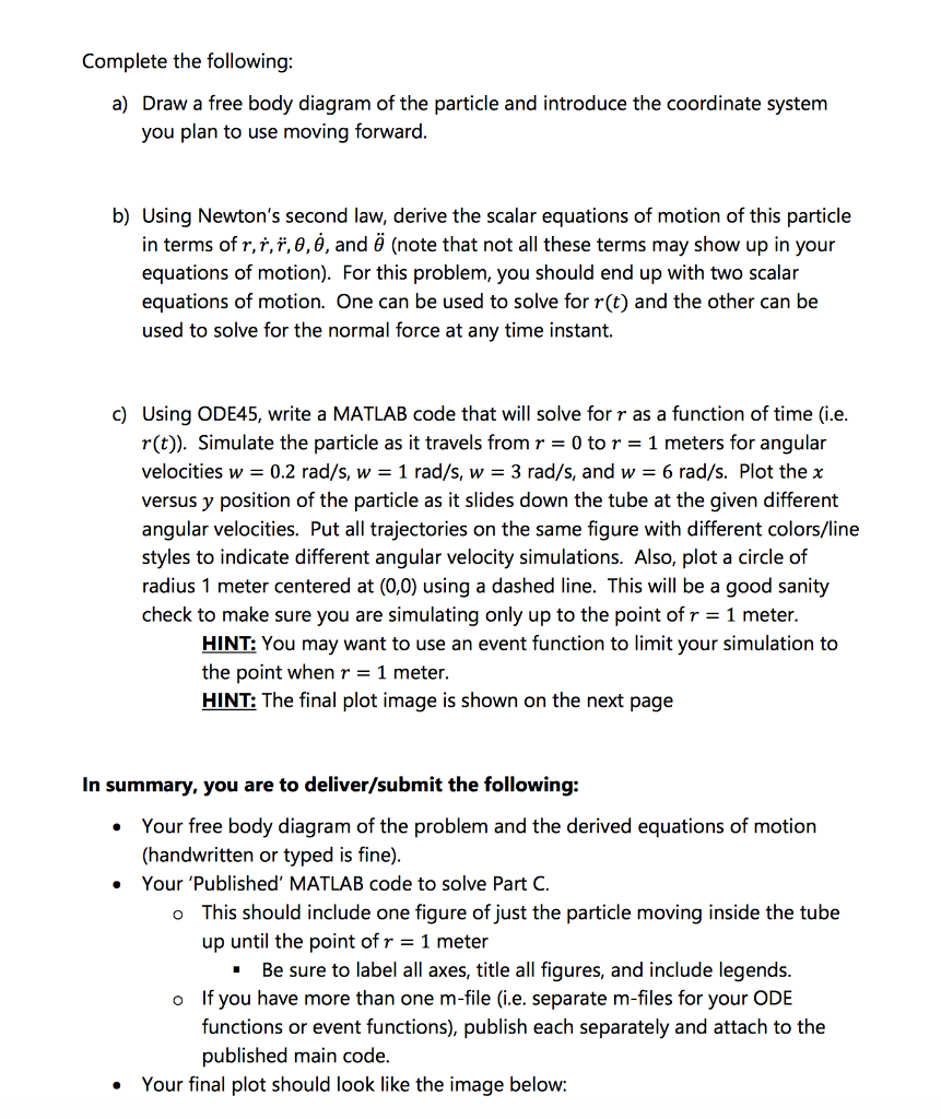 Computer Assignment 1 - Due April 5th Today....we | Chegg.com